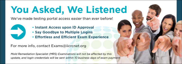 Testing Portal Information - IICRC