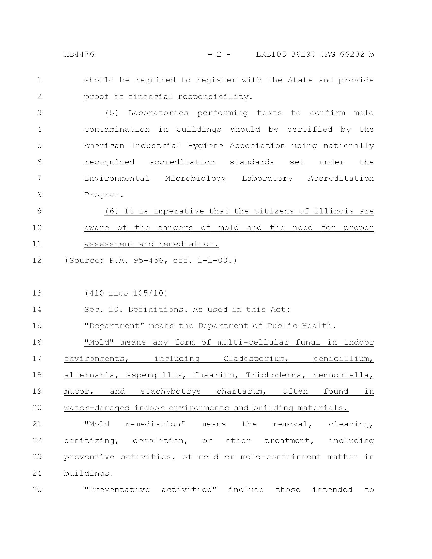 Mold Remediation Registration Act - IICRC